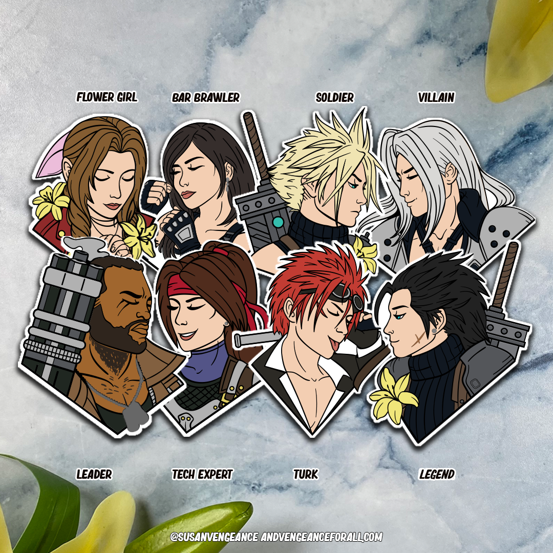 Fantasy RPG Vinyl Stickers – And Vengeance For All